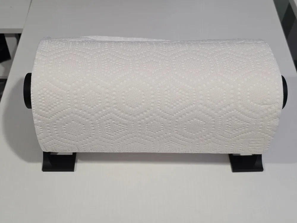Simple No-screw 3M Strip Paper Towel Holder - Free 3D Print Model ...