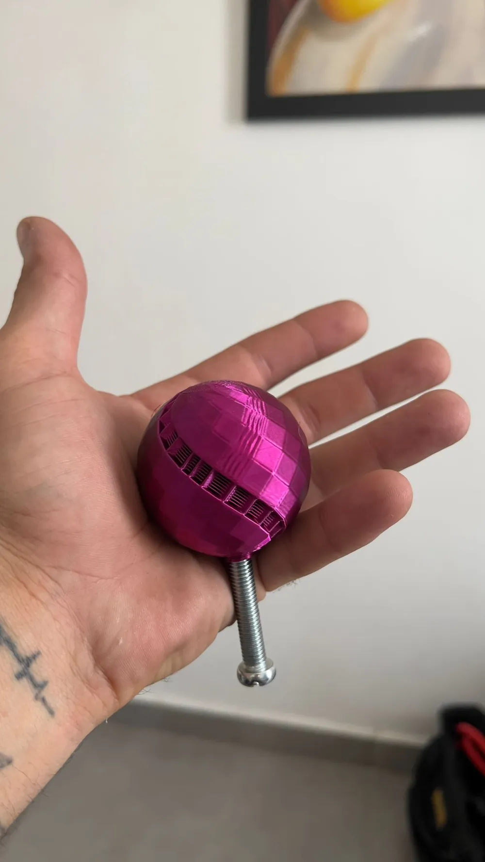 Diamond pattern Shift knob XL by viktor9900 - MakerWorld