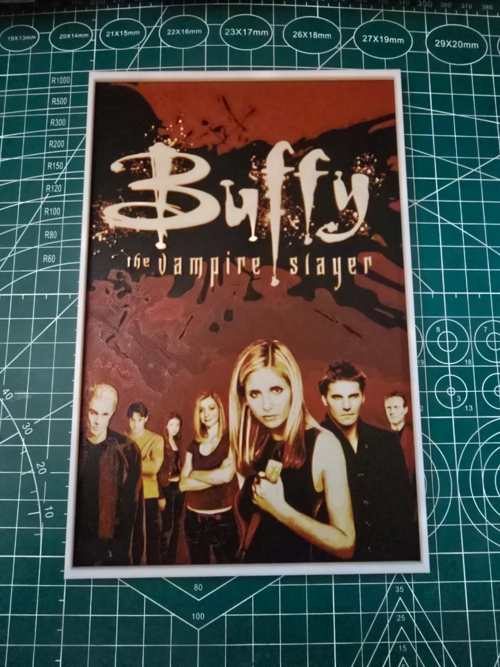 Buffy the Vampire Slayer Poster - Hueforge Art by Lumpy3D - MakerWorld