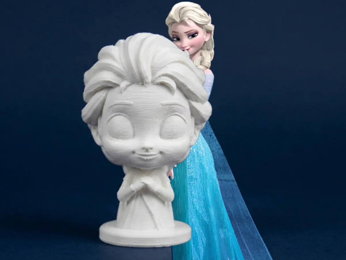 Elsa Chibi – Estatueta de Frozen da Disney - Modelo gratuito para ...