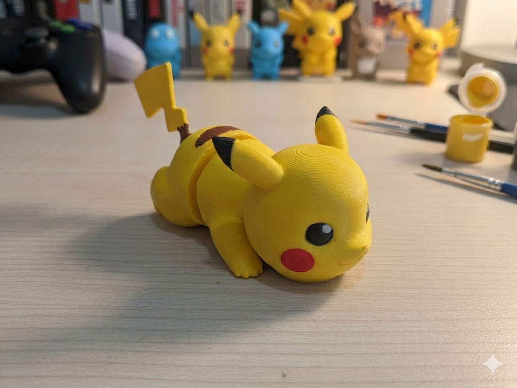 Pikachu flexi - Free 3D Print Model - MakerWorld