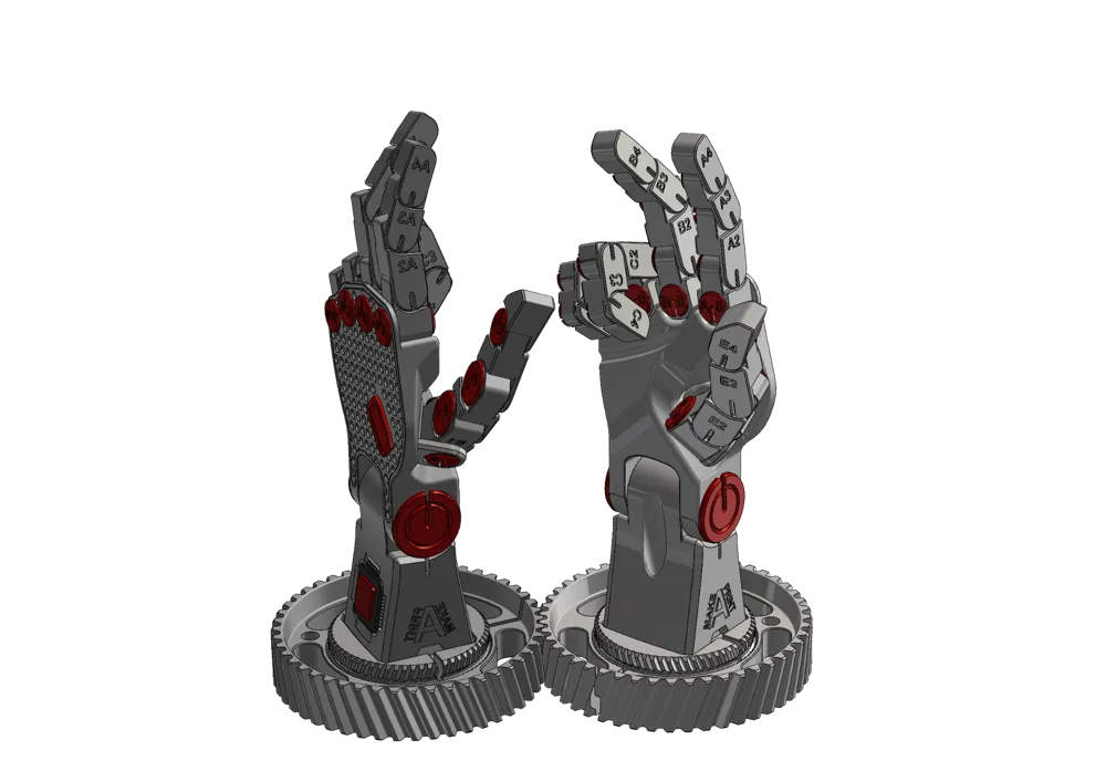 Poseable Robot Hand (Right Hand) (PLA) by Make-A-Print246 - MakerWorld