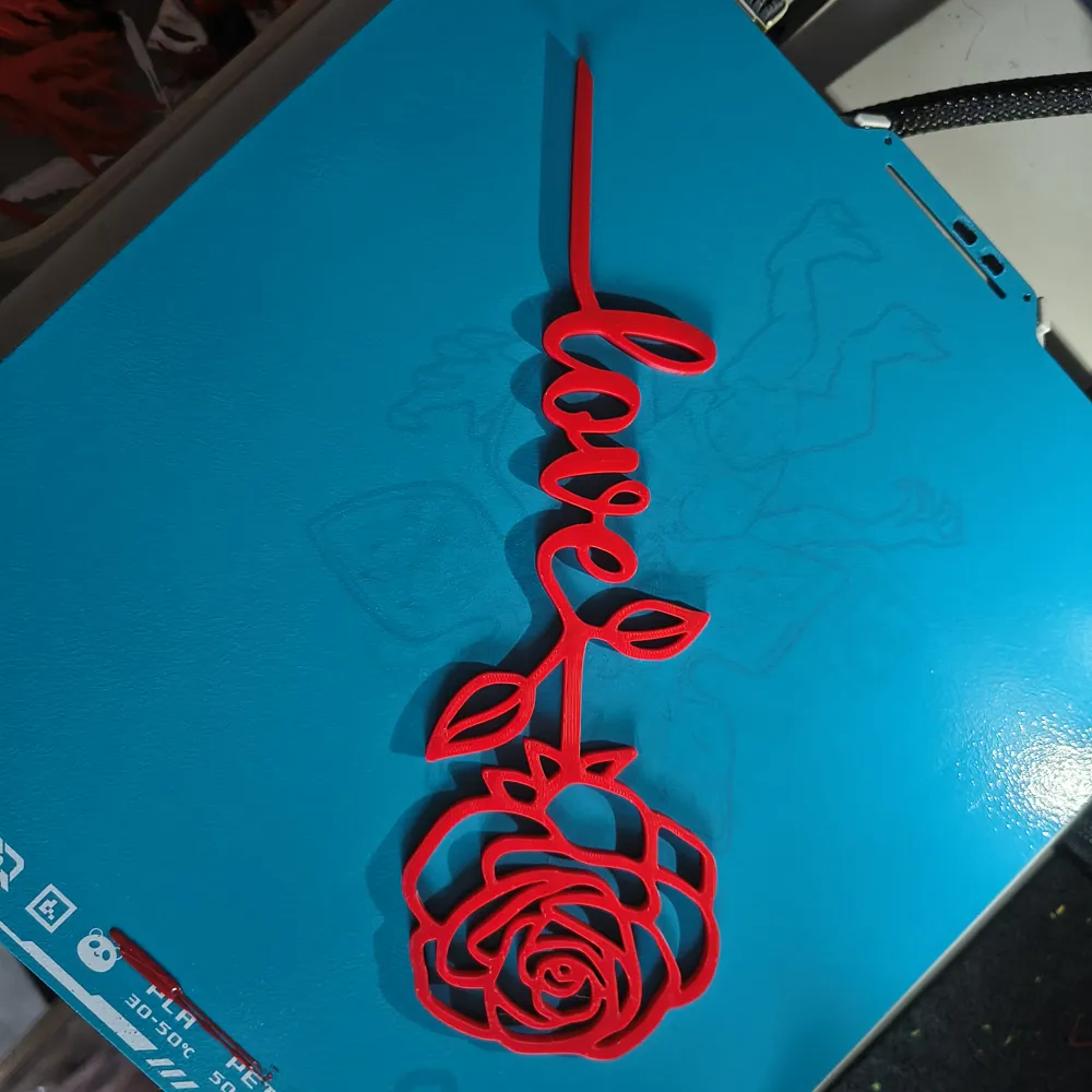 Valentine rose bouquet topper - Free 3D Print Model - MakerWorld
