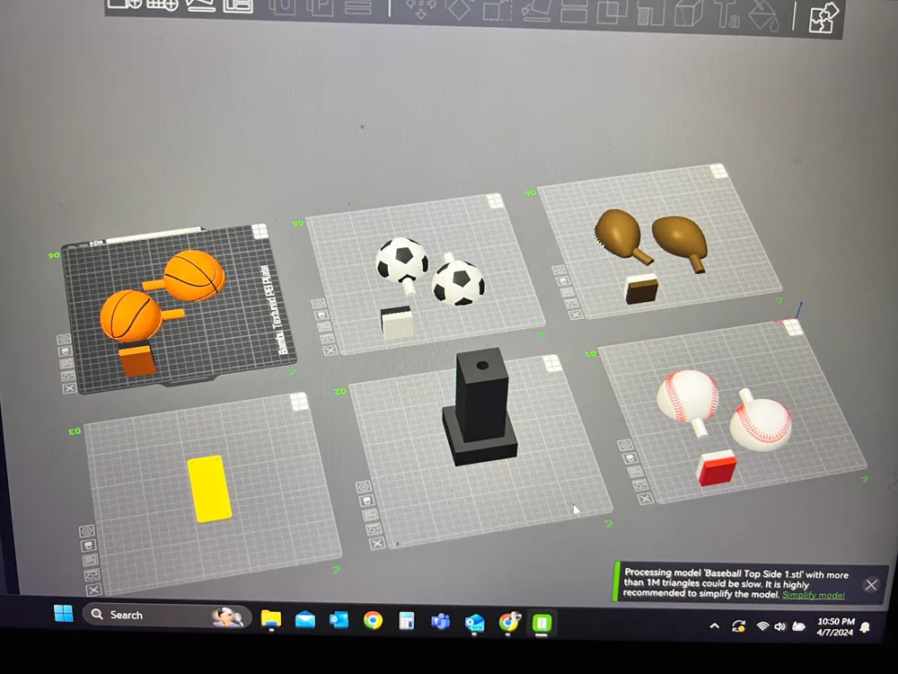 Easy Print Sports Trophy - Multiple Sports - Free 3D Print Model ...