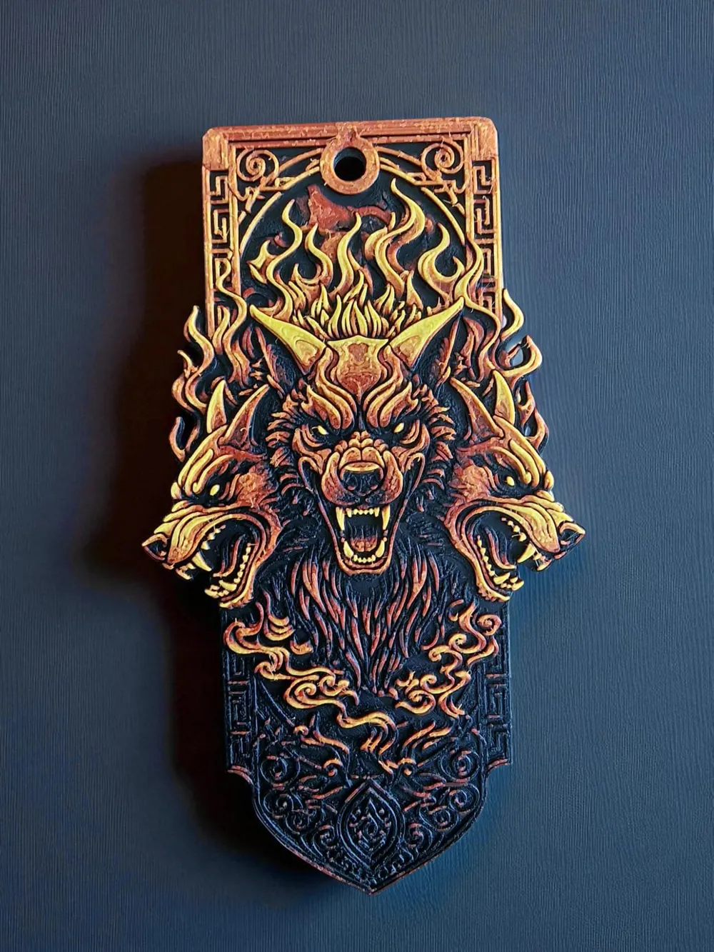 Cerberus HueForge Bookmark by Zagni MakerWorld: Download Free 3D Models