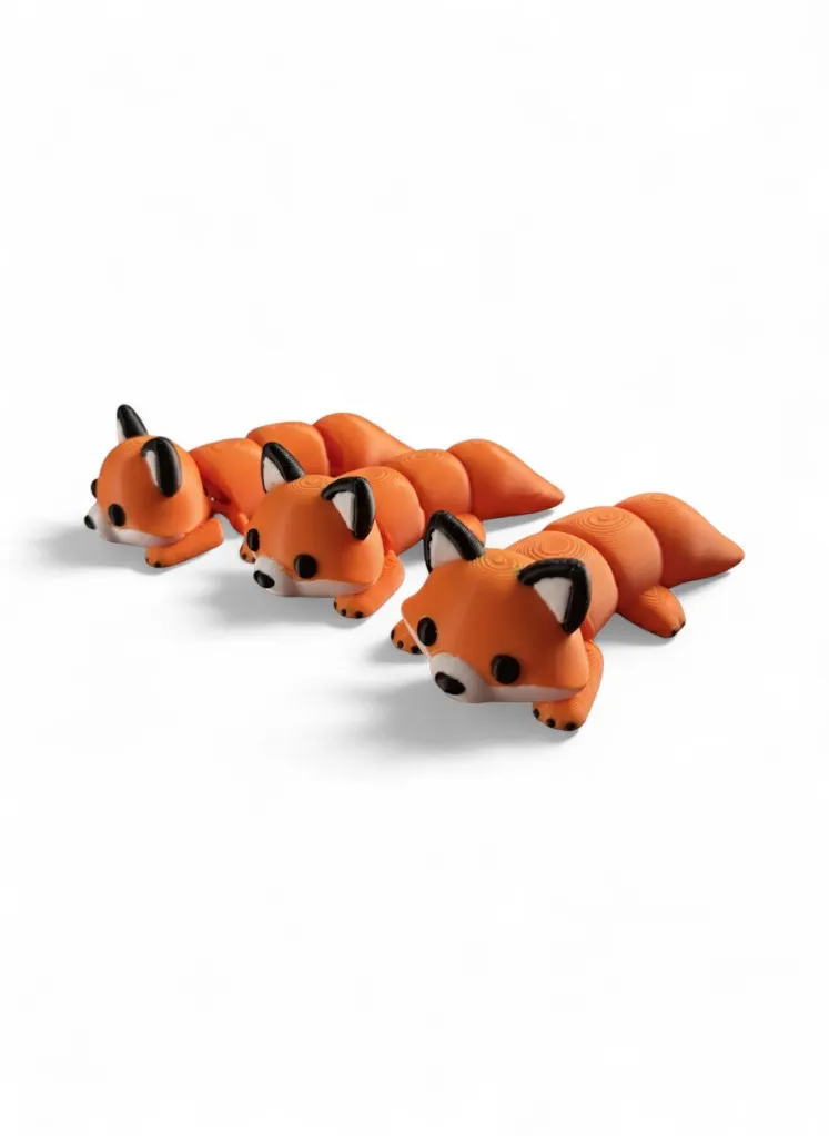 Cute Articulated Flexi Fox Toy - Free 3D Print Model - MakerWorld