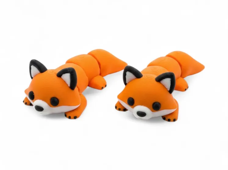 Cute Articulated Flexi Fox Toy - Free 3D Print Model - MakerWorld