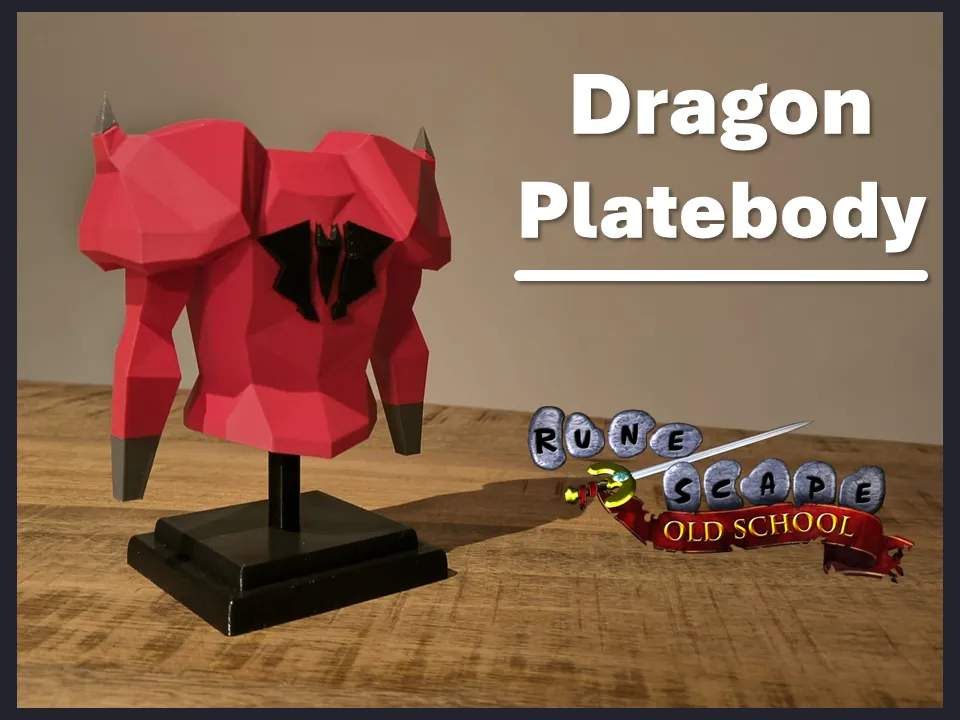 Dragon platebody| Runescape display piece (No AMS) by Mike.stl - MakerWorld