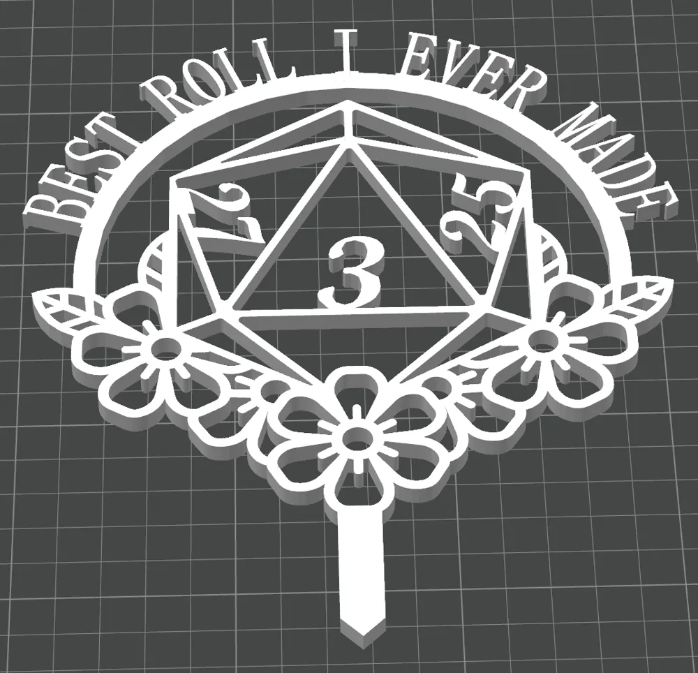 DnD Cake Topper by user_3234529715 - MakerWorld