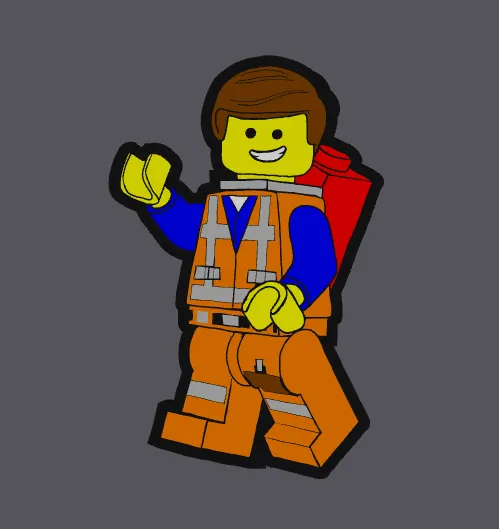 Lego - Emmett- Lightbox by Love Prints - MakerWorld