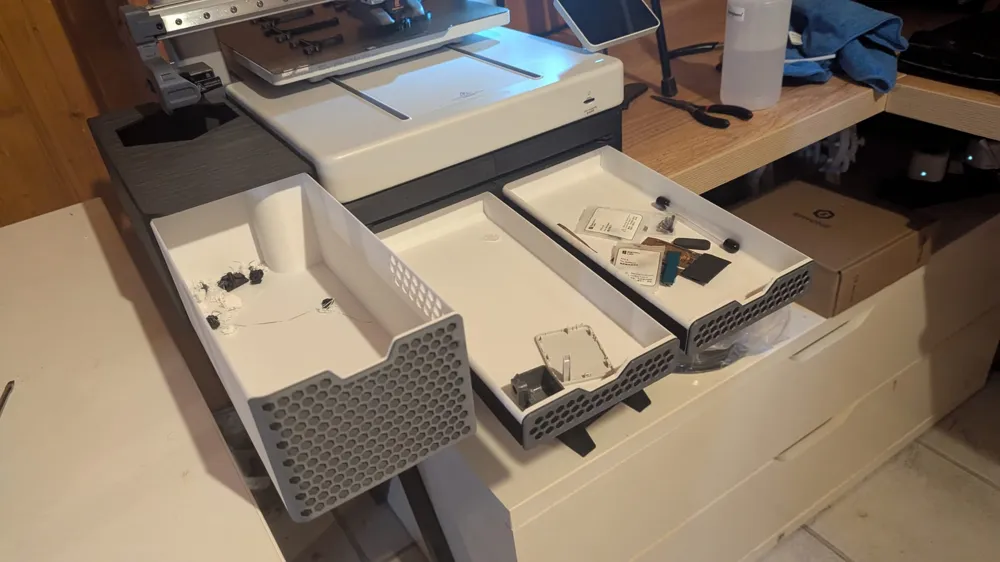 Bambu Lab A1 Riser with Two Drawers and Plate Storage by HarzFear ...