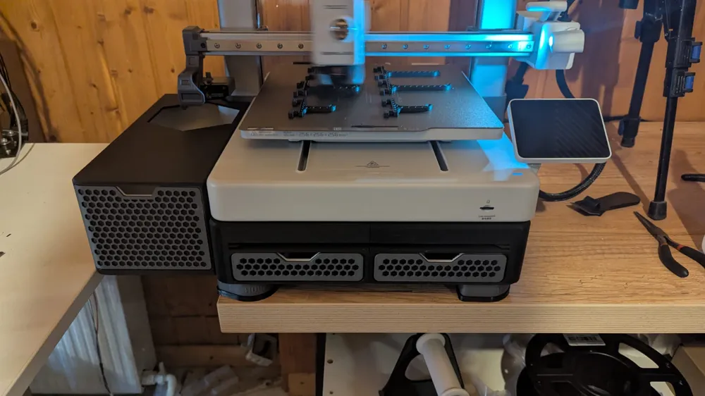 Bambu Lab A1 Riser with Two Drawers and Plate Storage by HarzFear ...