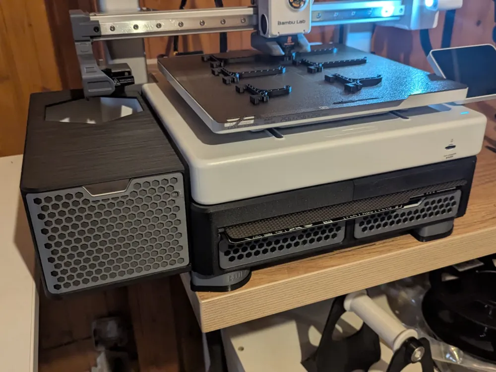 Bambu Lab A1 Riser with Two Drawers and Plate Storage by HarzFear ...