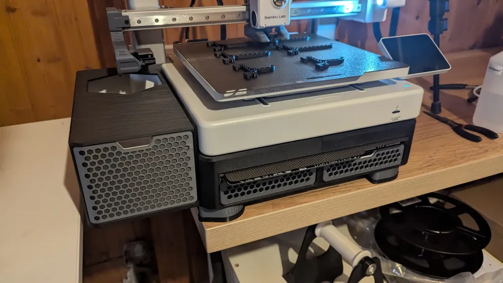 Bambu Lab A1 Riser with Two Drawers and Plate Storage by HarzFear ...