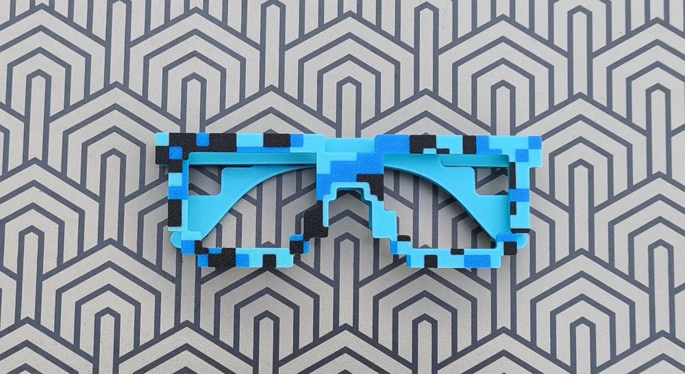 Minecraft Pixel Sunglasses by GregoriosJ MakerWorld: Download Free 3D ...