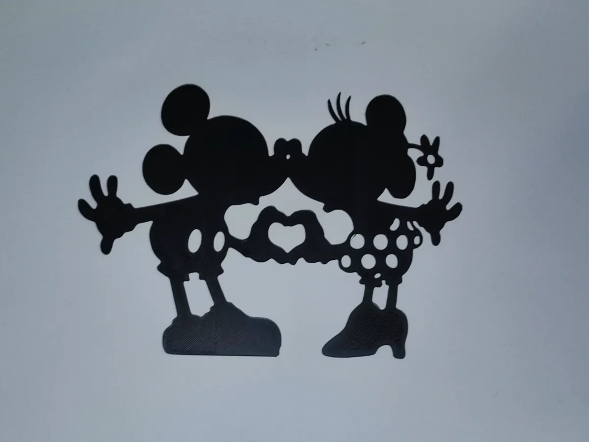 2D Mouse-love Wall Art Print - Free 3D Print Model - MakerWorld