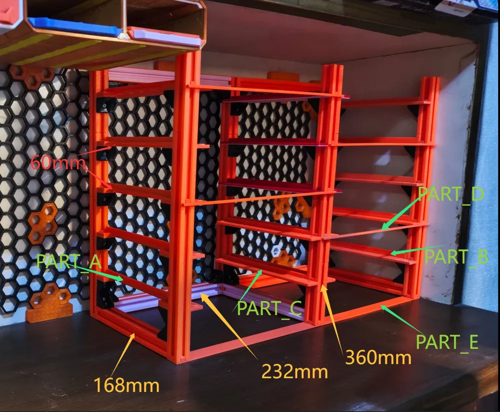 Gridfinity Box Storage Frame System by Baze MakerWorld: Download Free 3D Models