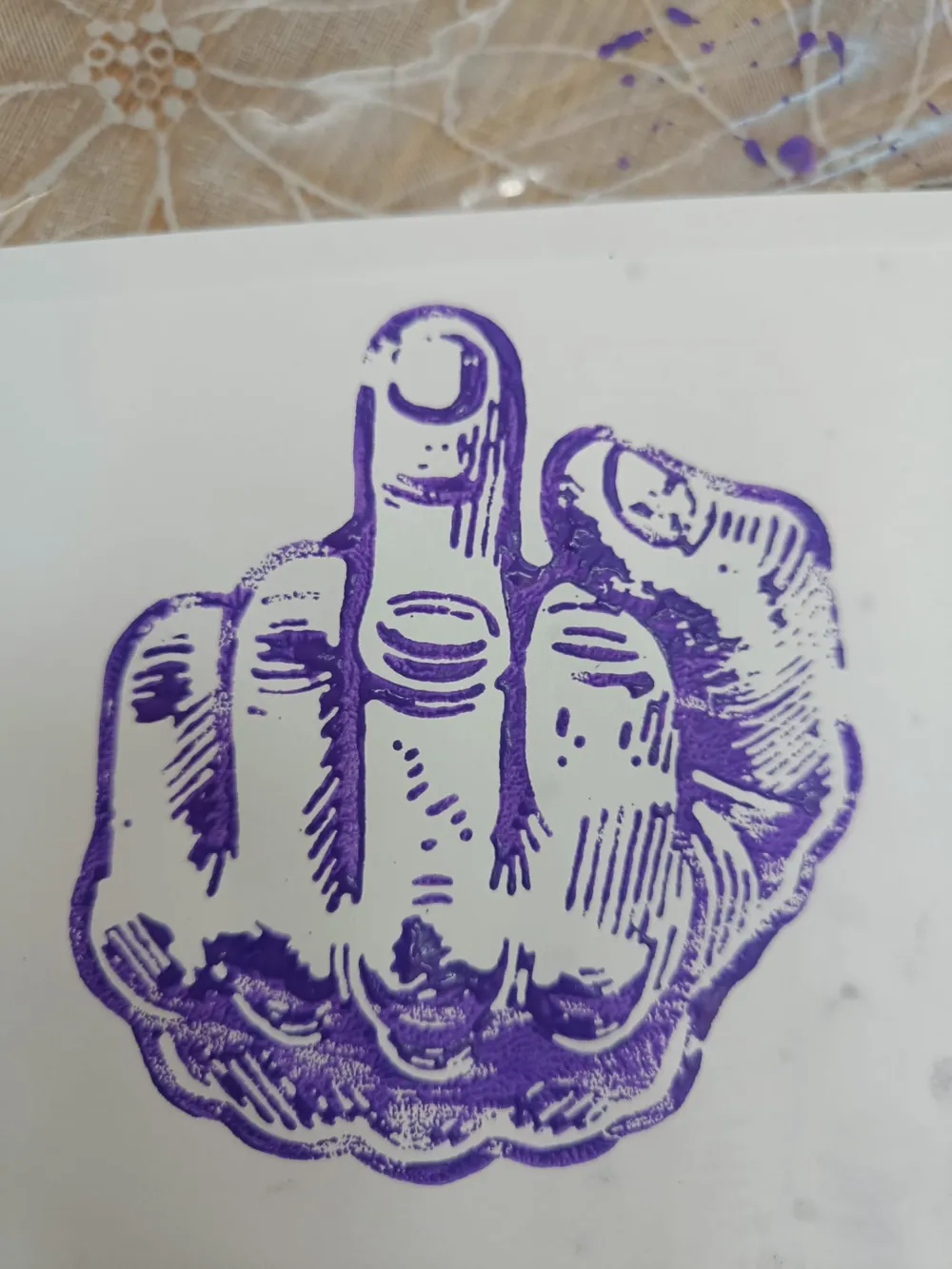 The Middle Finger Stamp (Graffiti Style) by Piuppi MakerWorld: Download ...