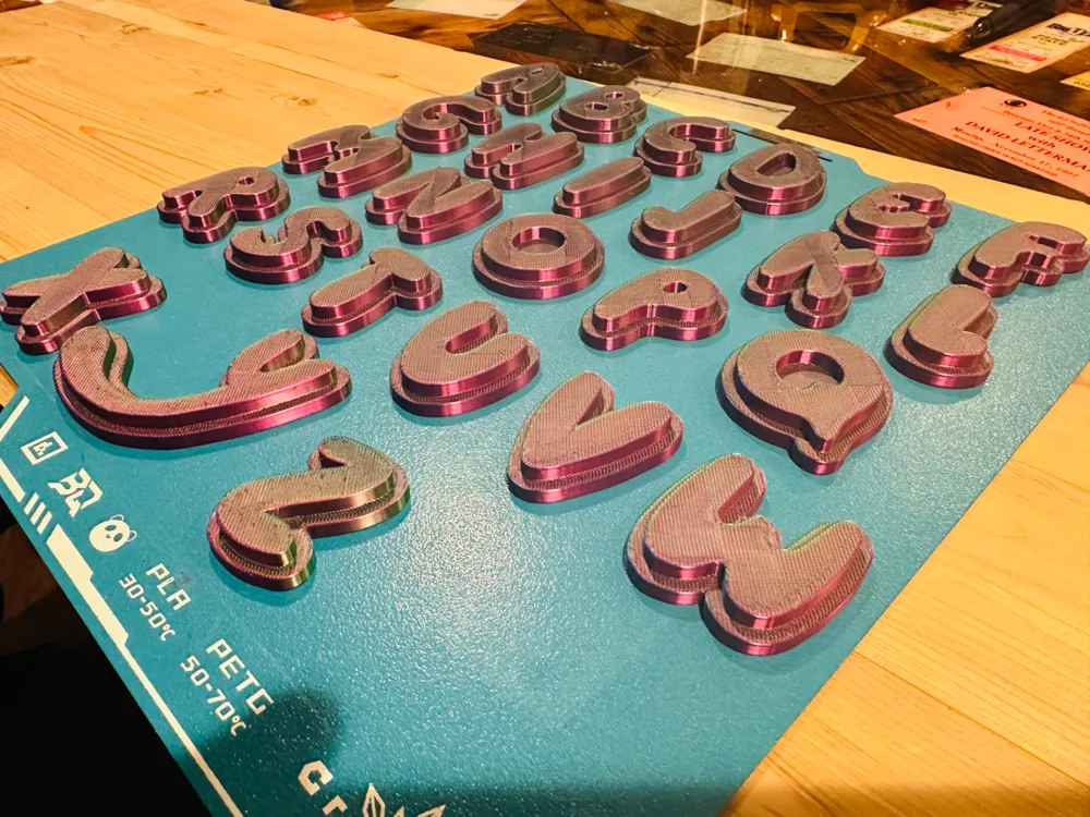 Bluey Type Font Letters and Numbers Magnetic by tsandome MakerWorld ...