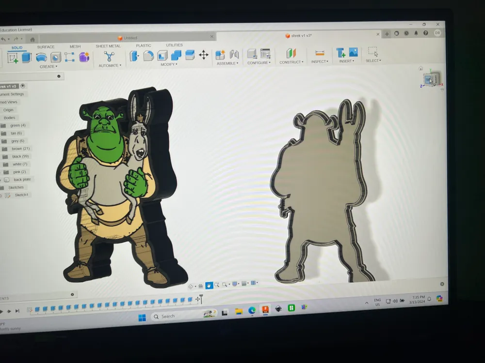 Shrek lightbox by 3Dlightbox Design MakerWorld: Download Free 3D Models