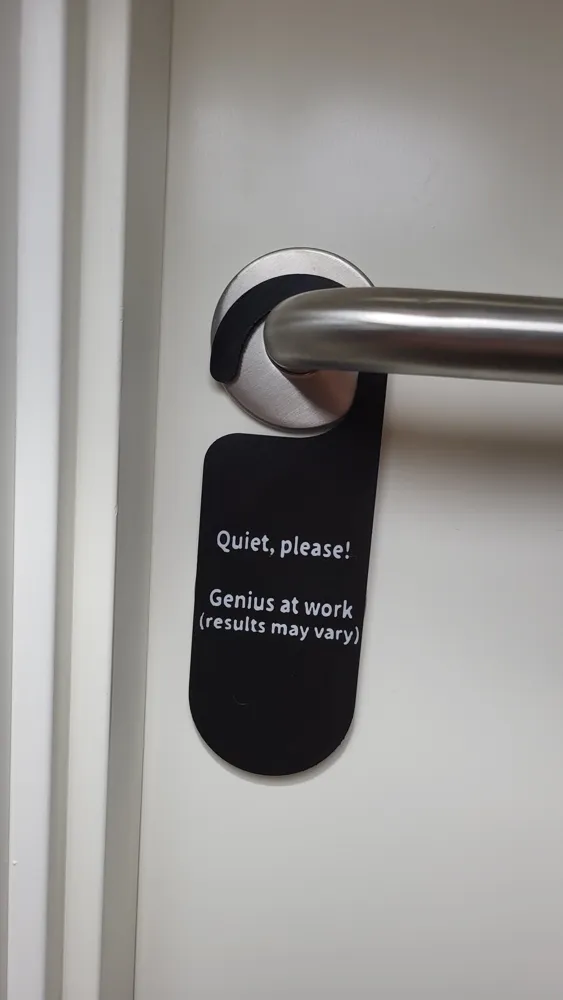 Funny "Do Not Disturb" Door Sign - Free 3D Print Model - MakerWorld