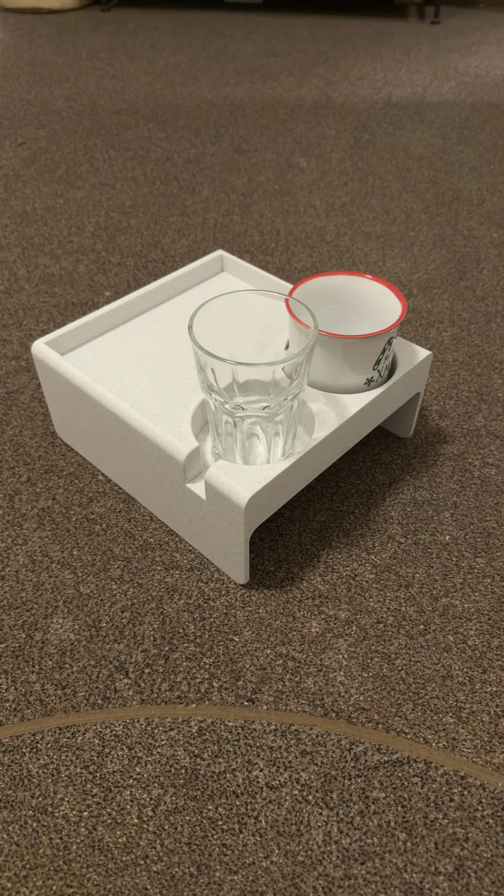 Couch arm cupholder and remote tray - Free 3D Print Model - MakerWorld