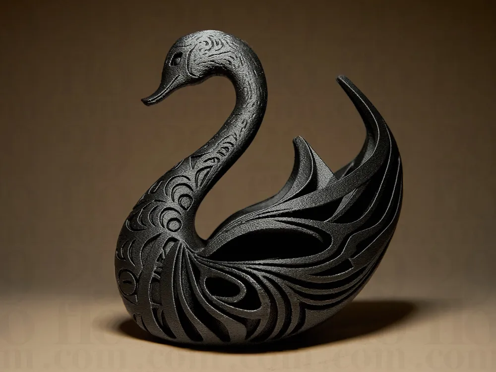 Designer SWAN Sculpture by 29FLO MakerWorld: Download Free 3D Models