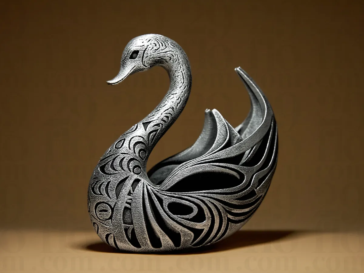 Designer SWAN Sculpture by 29FLO MakerWorld: Download Free 3D Models