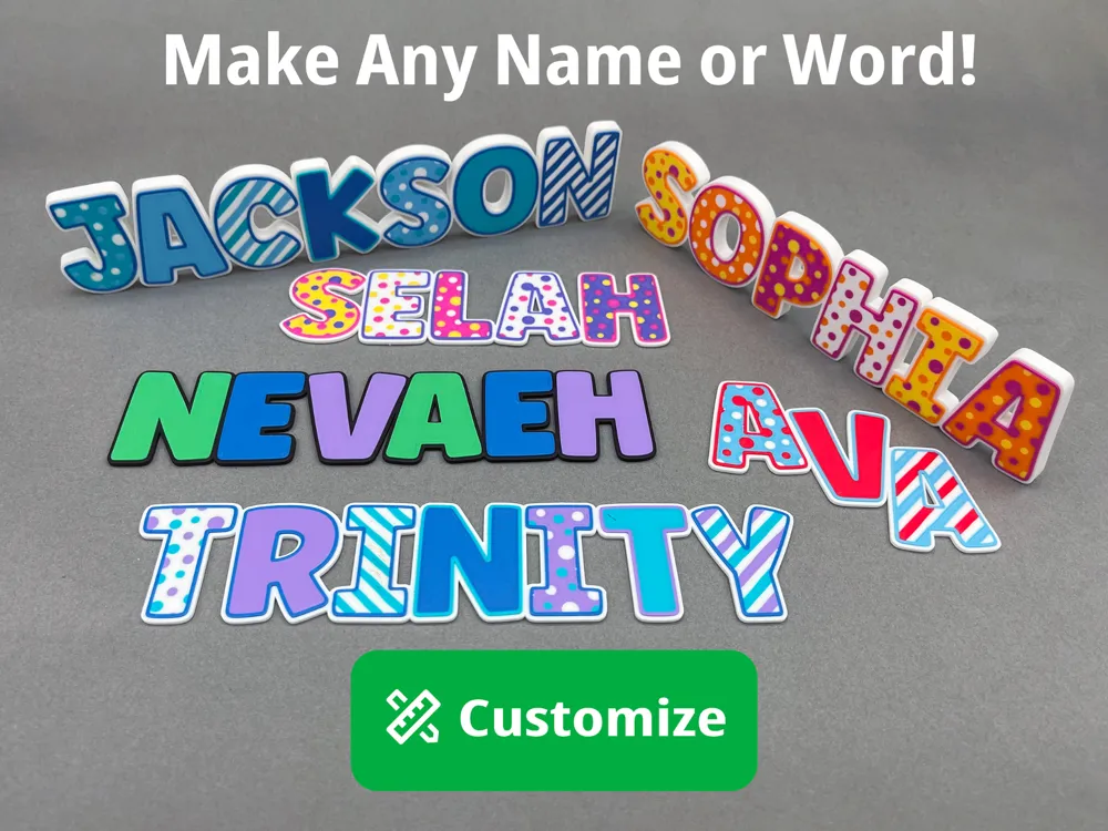 Customize Make Your Name Decorative Fun Letters by mortickles ...