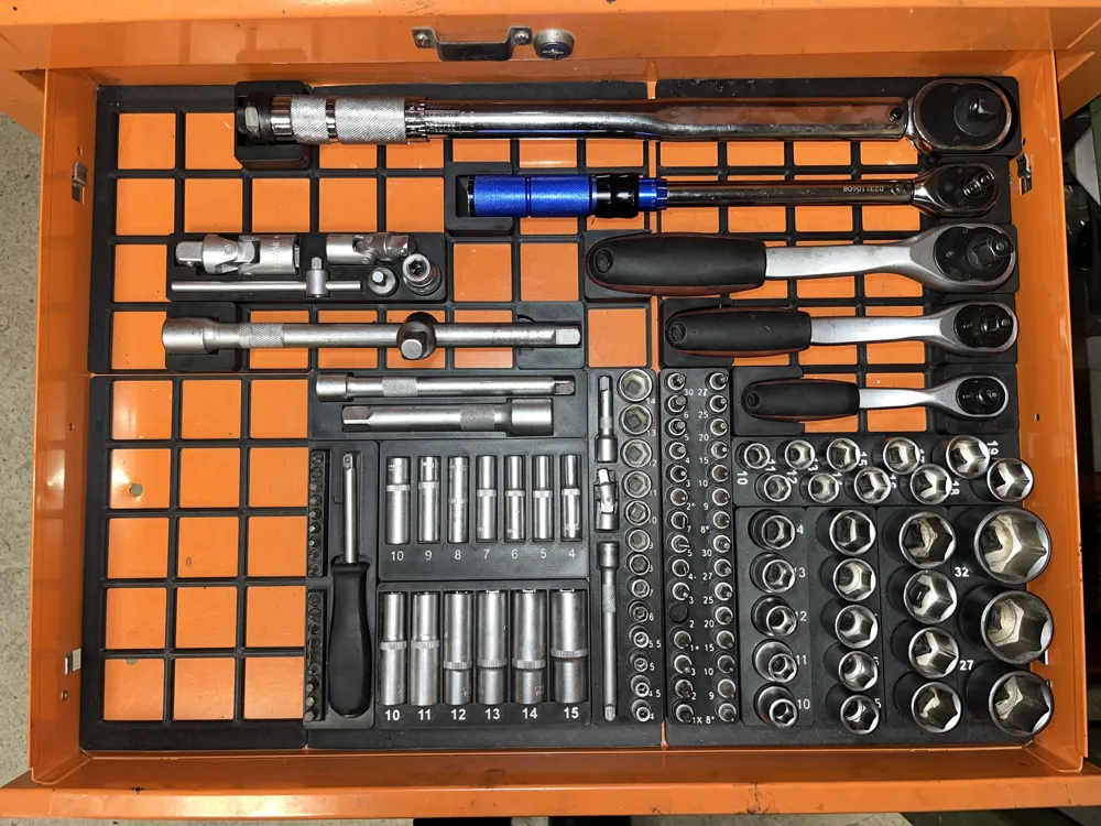 Gridfinity Tool organizer (METRIC) - Free 3D Print Model - MakerWorld