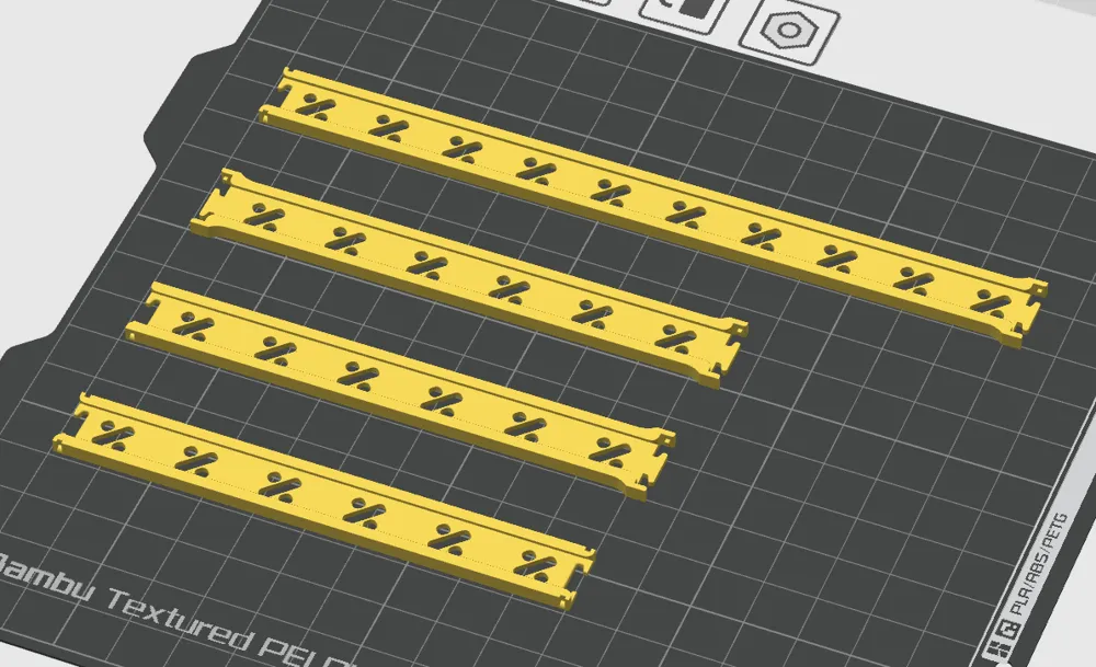 Minimal LED Strip Hoder for (LED 10mm) - Free 3D Print Model - MakerWorld