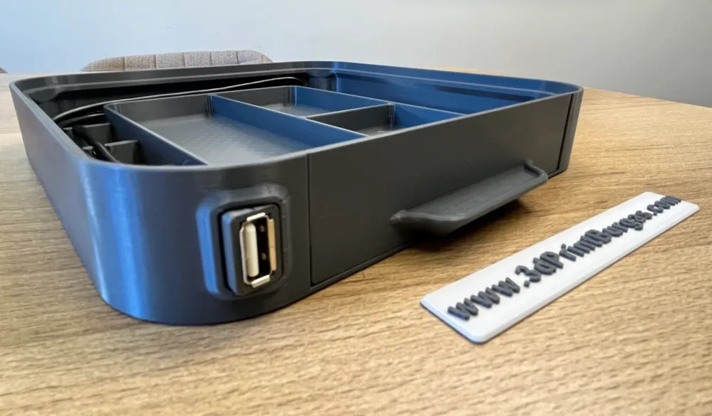 MAC MINI Stand with slide-in drawer and front USB by user_3759171014 ...