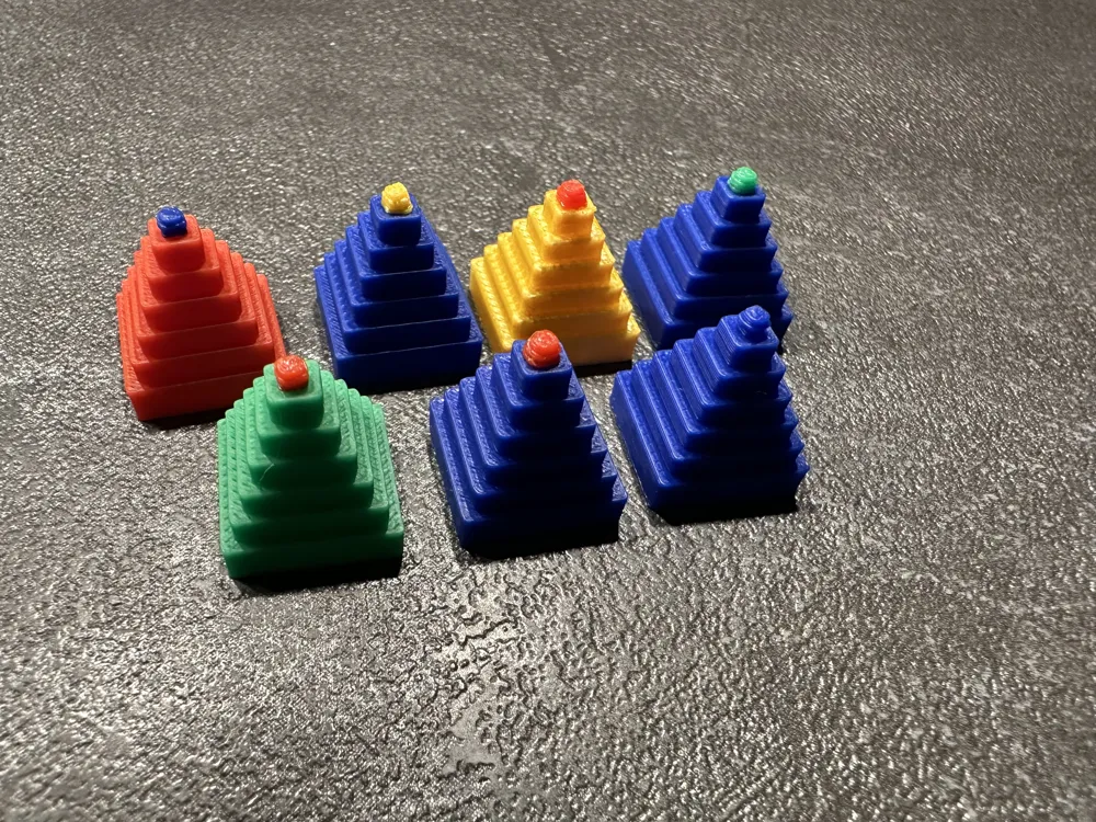 Party Hats for Brick Heads (Square Heads) - Free 3D Print Model ...