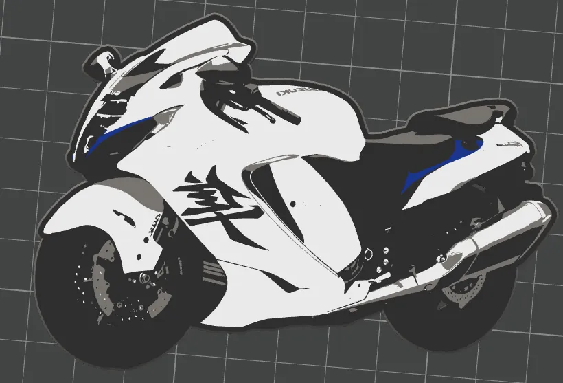 Hayabusa gen 3 Suzuki by Akira MakerWorld: Download Free 3D Models