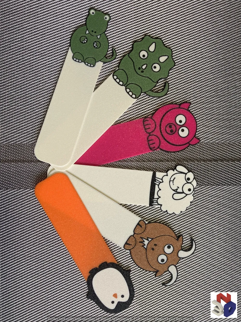 Cute animal bookmarks 18 variants by N3D - MakerWorld