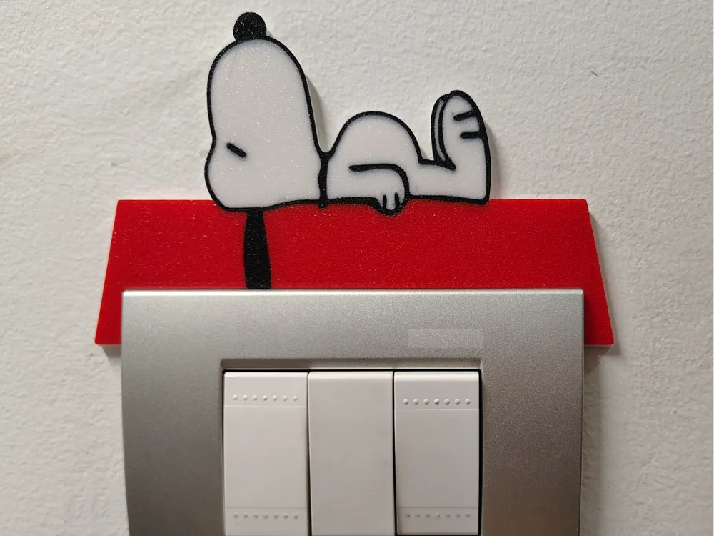 Snoopy Light Switch Corner Decor by Mauro MakerWorld: Download Free 3D ...