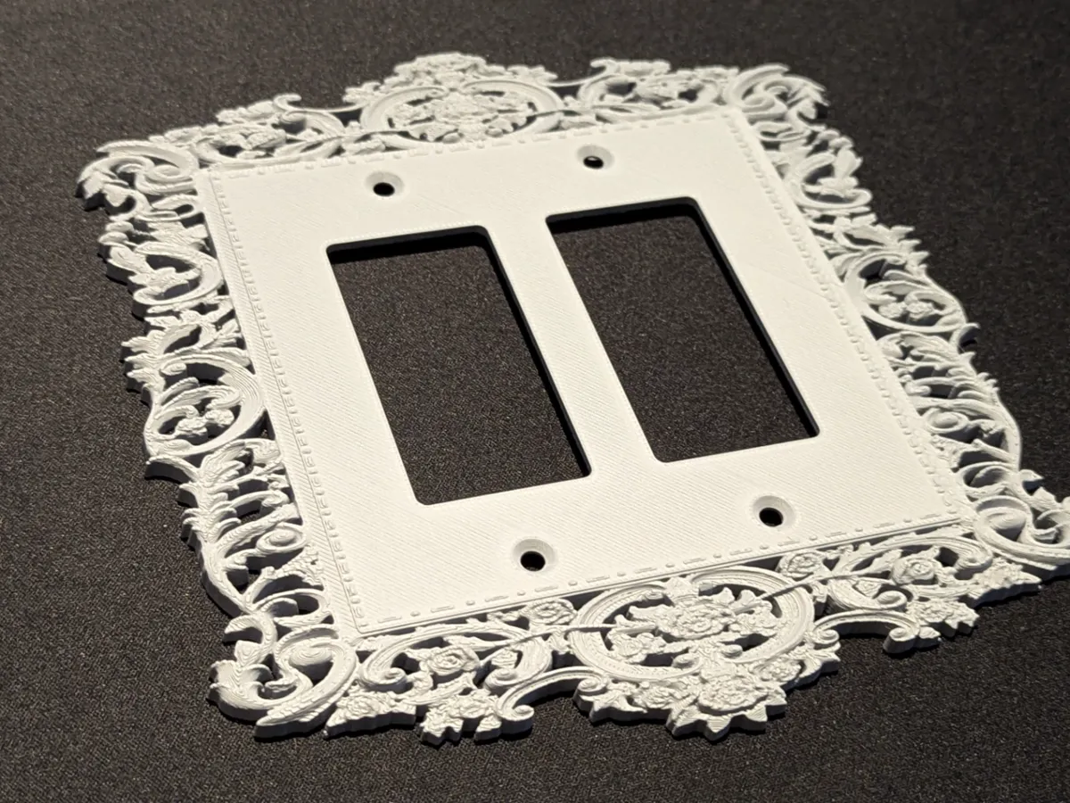 Framed Double Toggle (Decora) Cover Plate - Free 3D Print Model ...
