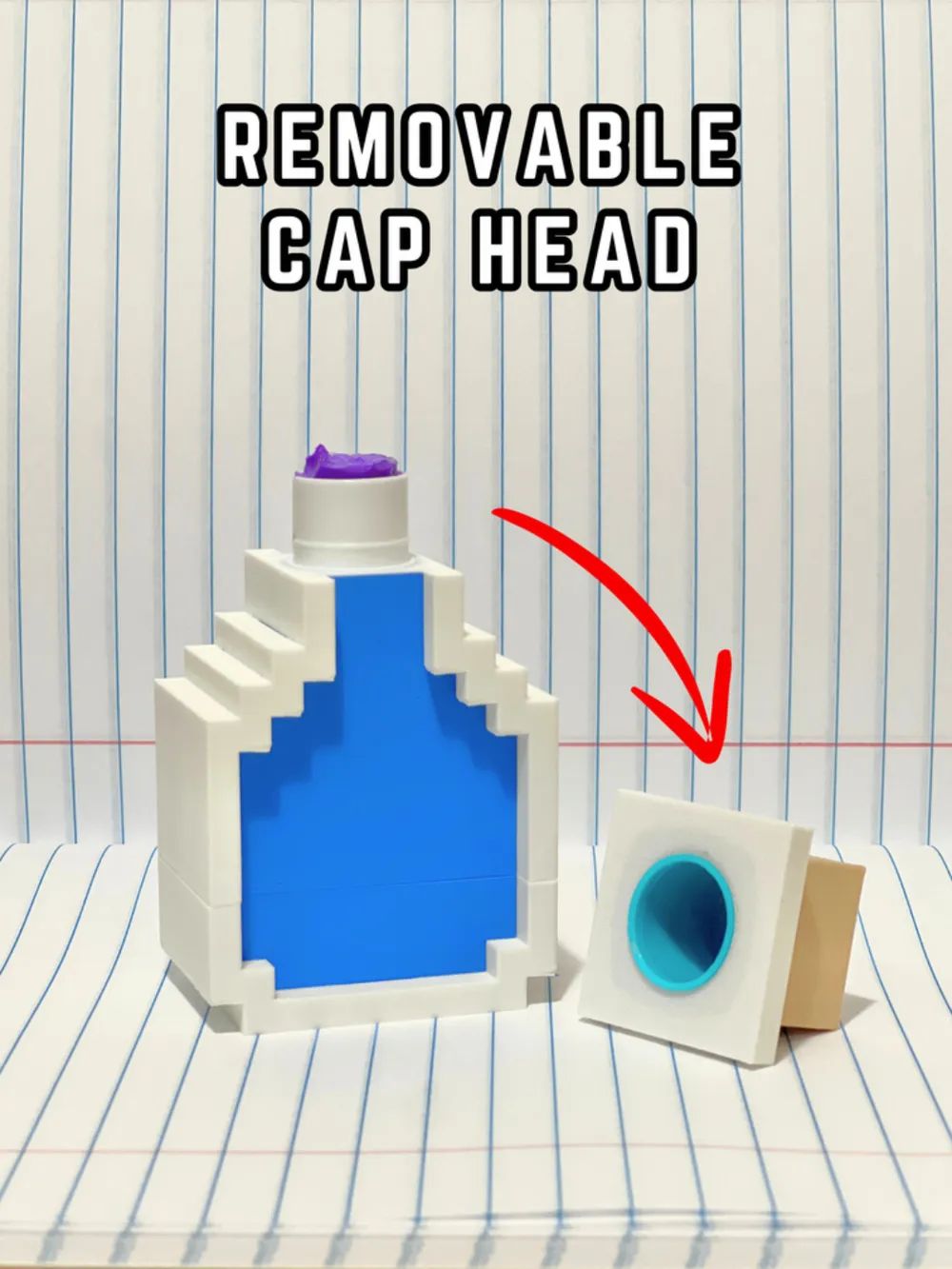 Minecraft Potion Glue Stick Holder by Noah - MakerWorld