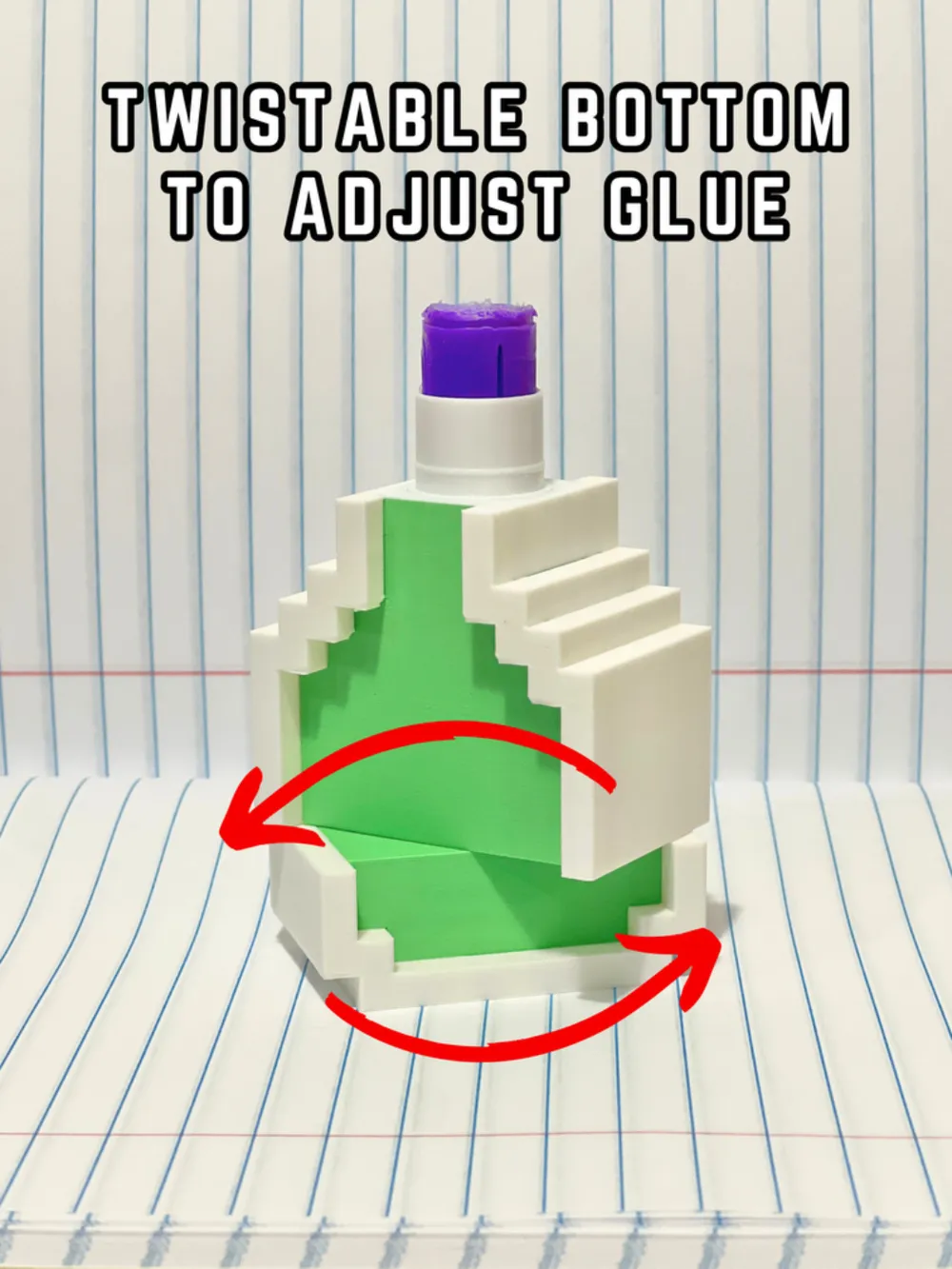 Minecraft Potion Glue Stick Holder by Noah - MakerWorld