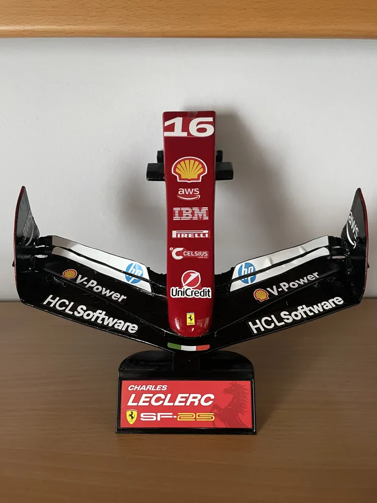 F1 FERRARI SF25 FRONT WING – 1/8 SCALE + stickers - Free 3D Print Model ...