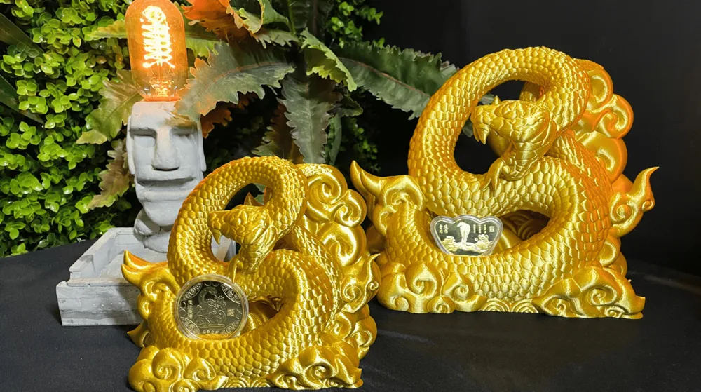 Snake Year New Year Decoration by AT62 MakerWorld: Download Free 3D Models