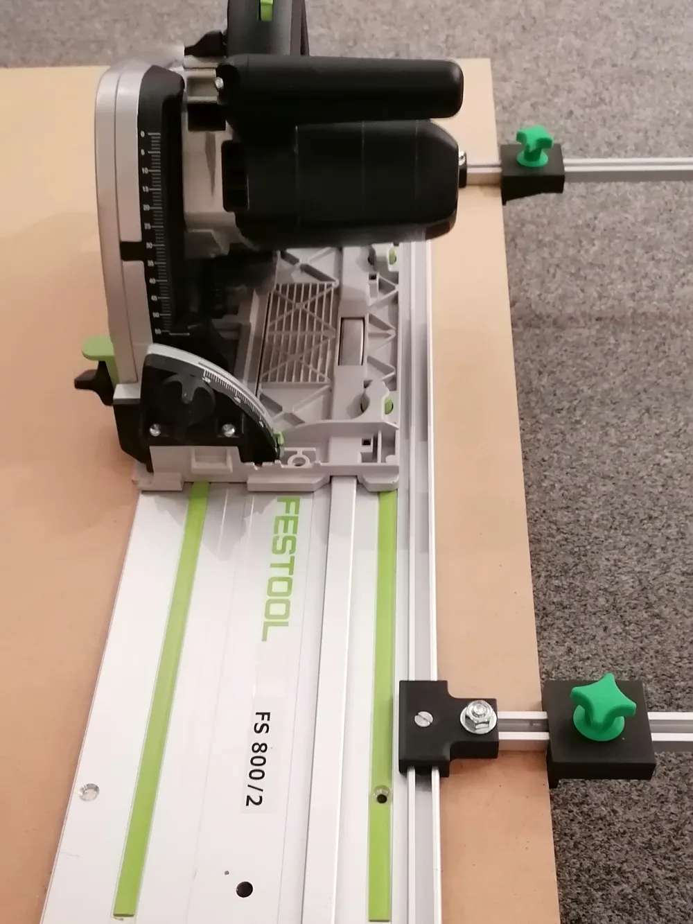 Parallel stop for Festool guide rails by Zwackelmann MakerWorld ...