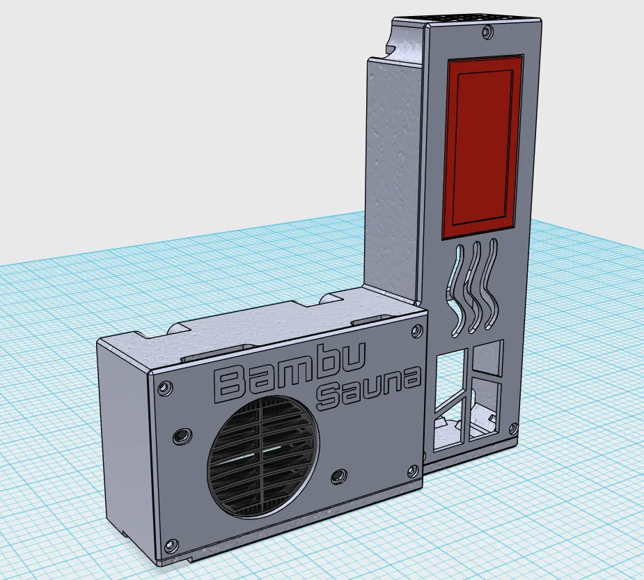 BambuSauna - X1C (P1) Chamber Heater remixed 24VDC - Free 3D Print ...