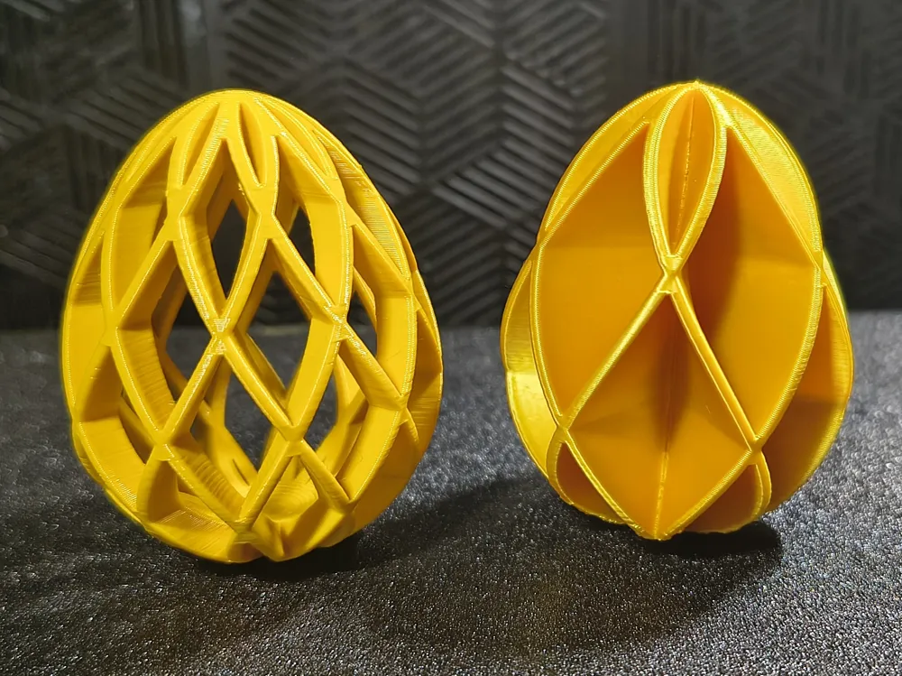 Easter Eggs: Geometric Cross-Ribbing - Free 3D Print Model - MakerWorld