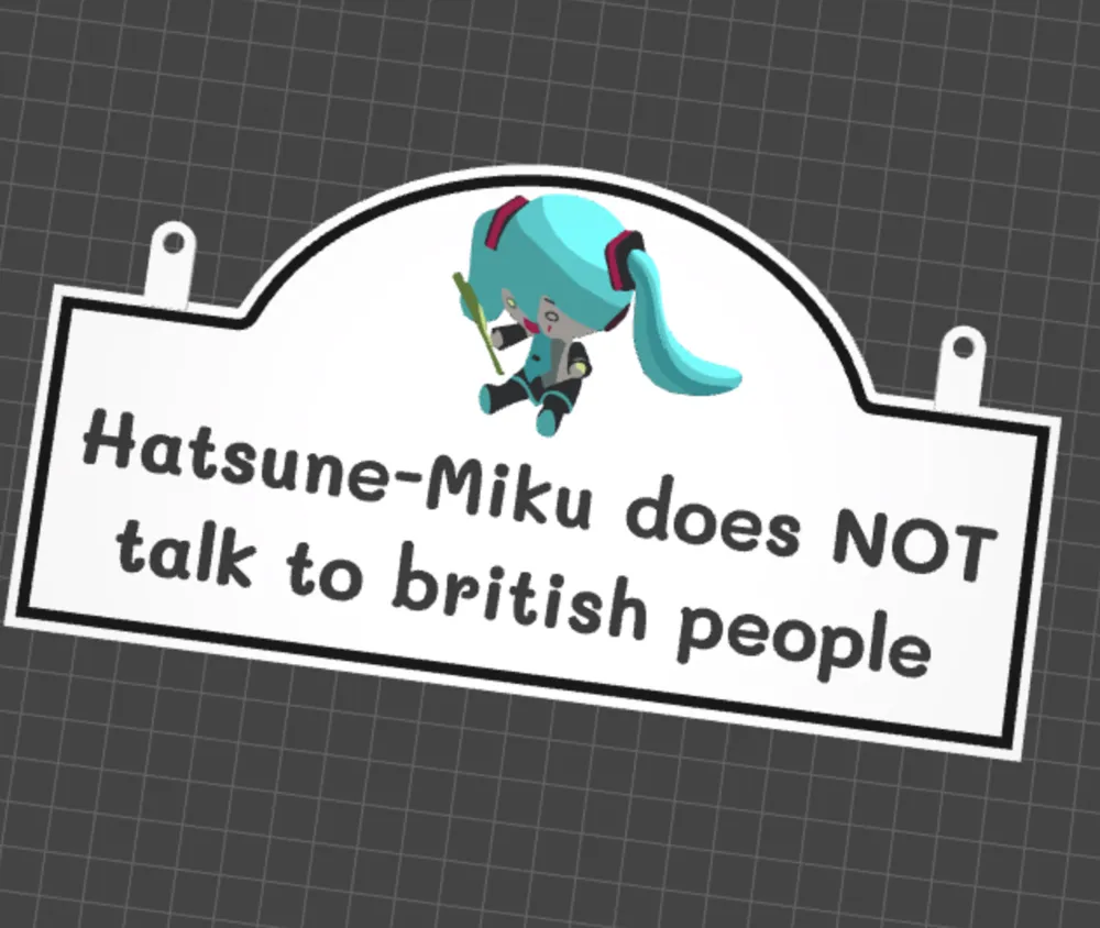 Hatsune-Miku Sign by An00bgod - MakerWorld