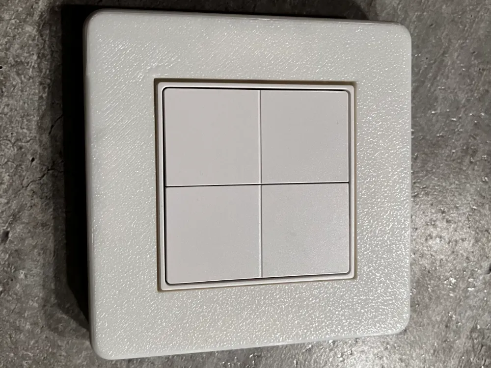 Support mural, boîtier et cadre pour interrupteur mural Shelly BLU 4 ...