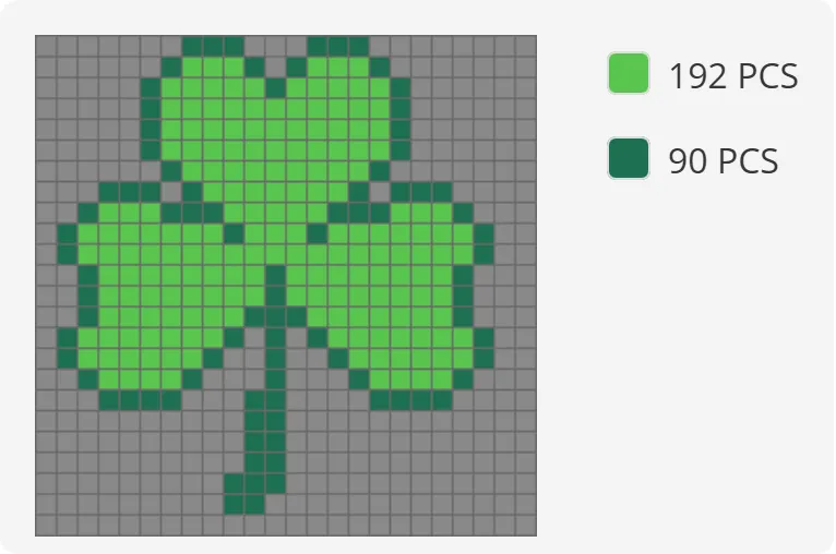 Shamrock Pixel Puzzle by wattmelch - MakerWorld