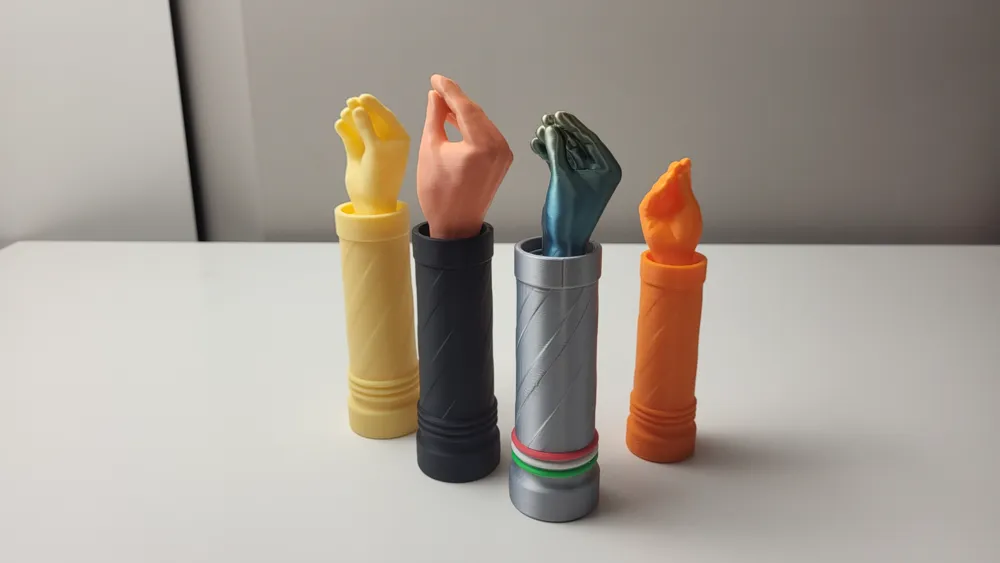 Italian Hand Saber (Collapsible)| Gesture 02 - Free 3D Print Model ...