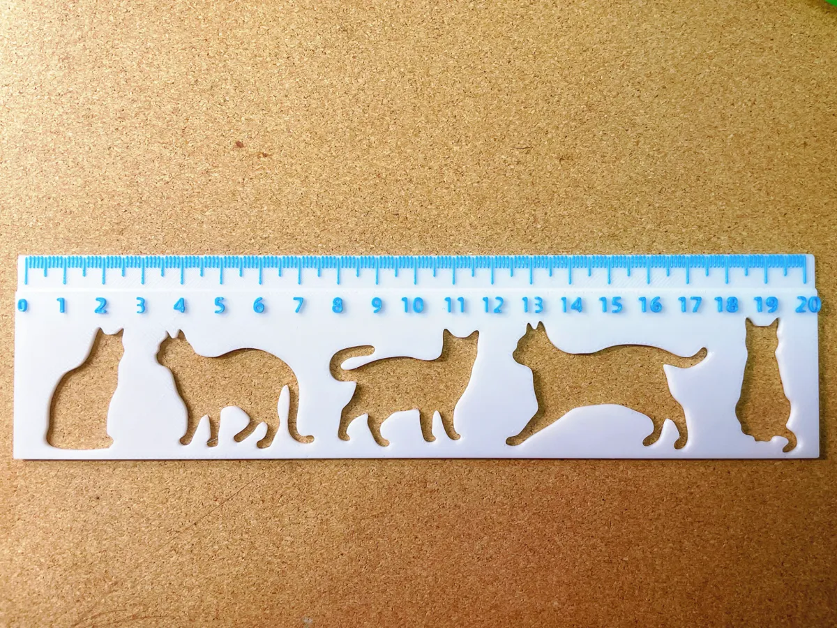 Cat Ruler - Free 3D Print Model - MakerWorld