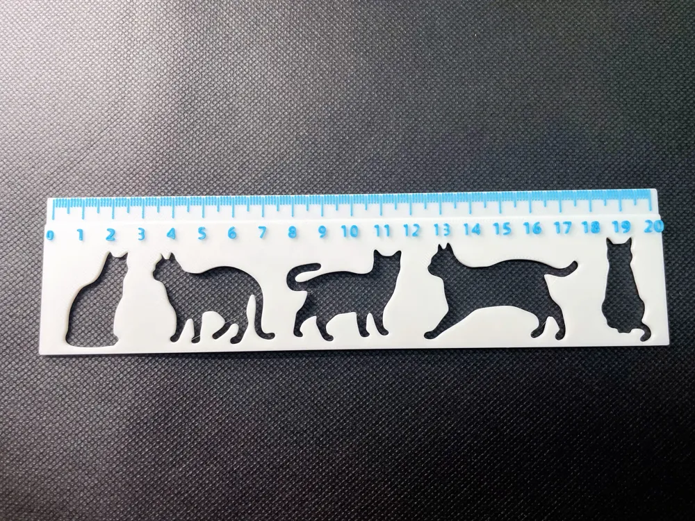 Cat Ruler - Free 3D Print Model - MakerWorld